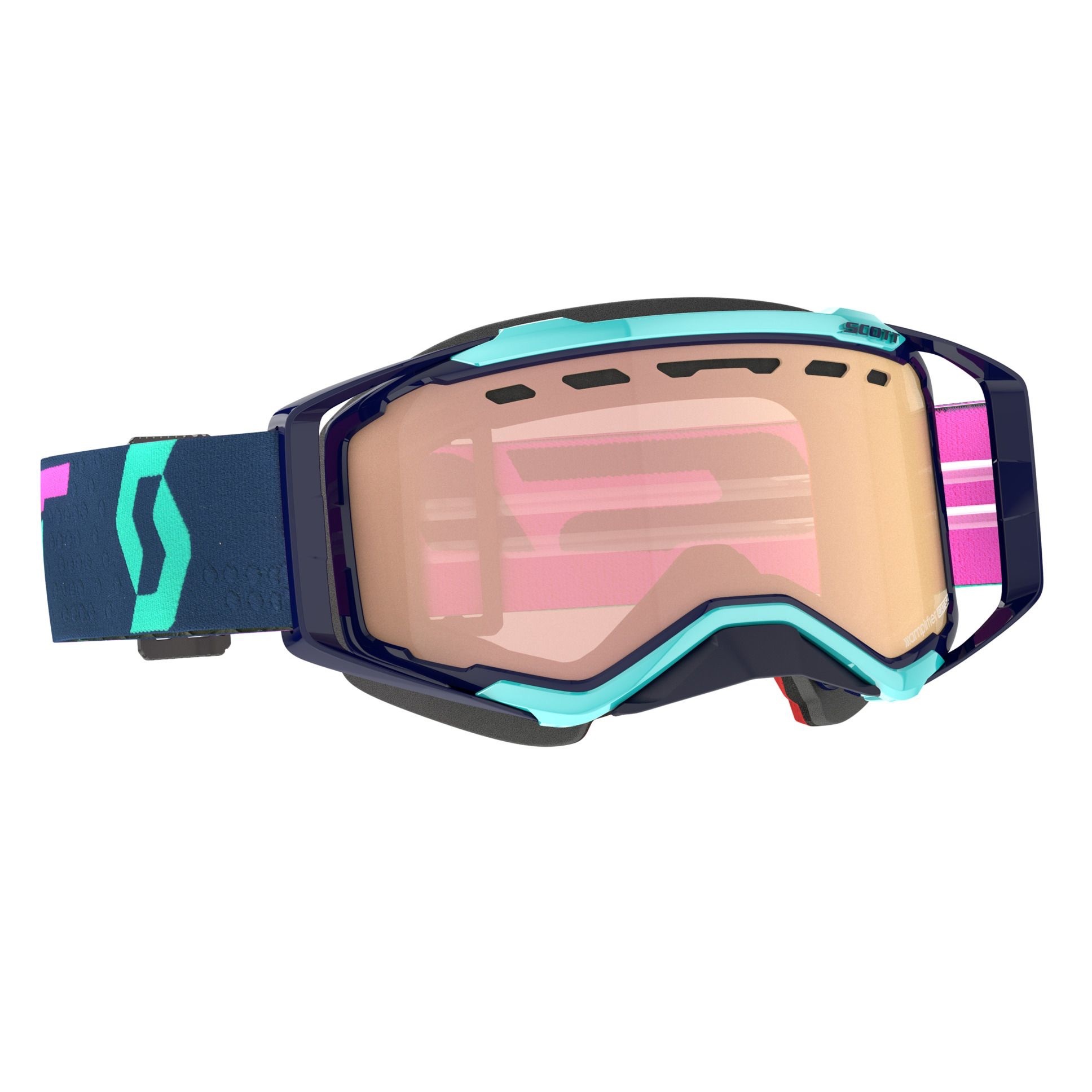 Очки SCOTT Prospect Snow Cross, Turquoise Blue/Pink/Enhancer Rose ...