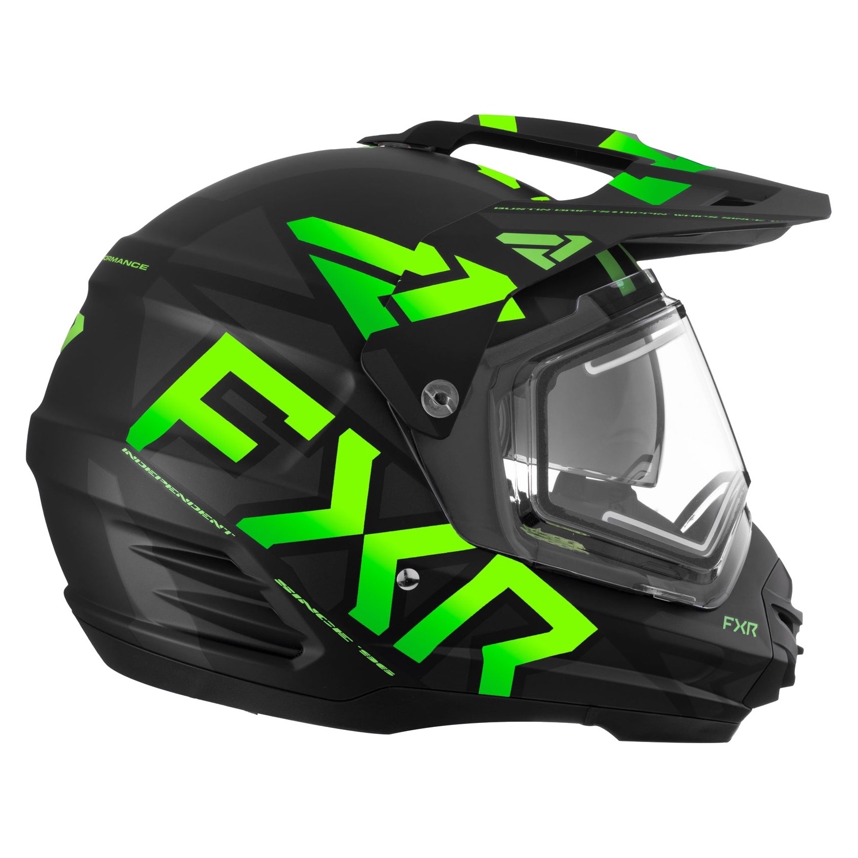 Шлем с подогревом FXR Torque X Team, Black/Lime, 2023