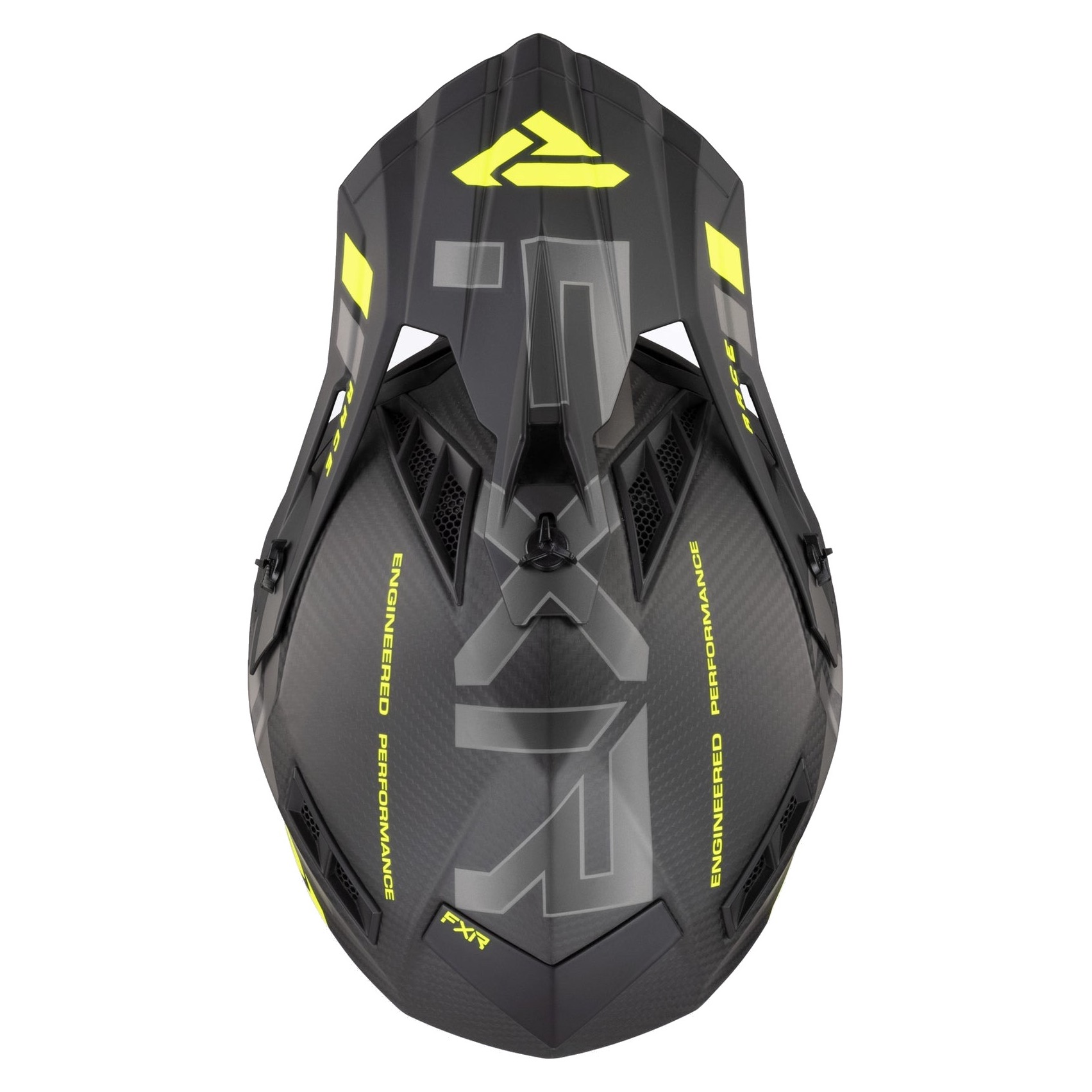 Шлем FXR Helium Carbon D-Ring, Hi-Vis/Charcoal, 2022