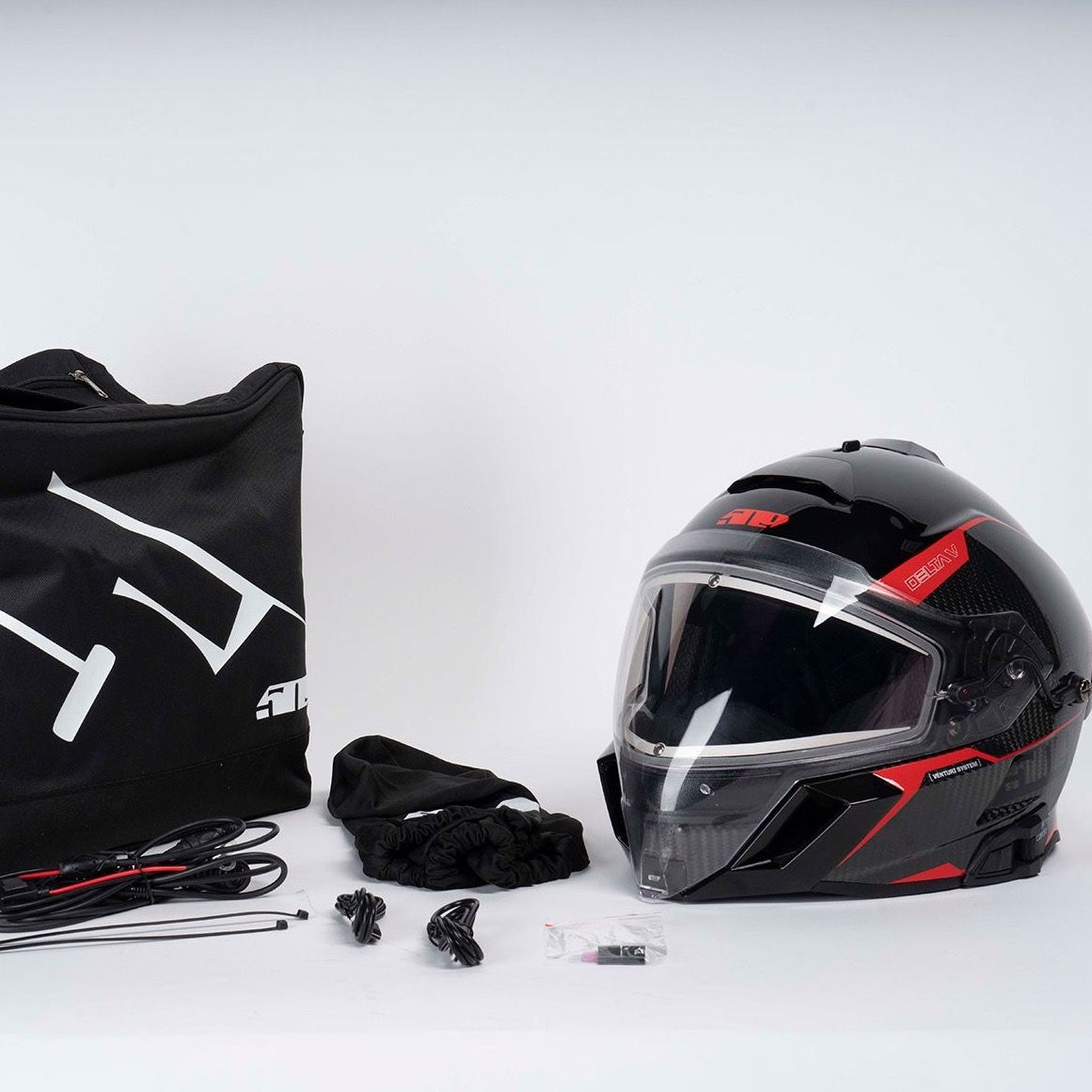 Шлем с подогревом 509 Delta V Carbon Commander, Racing Red, 2024