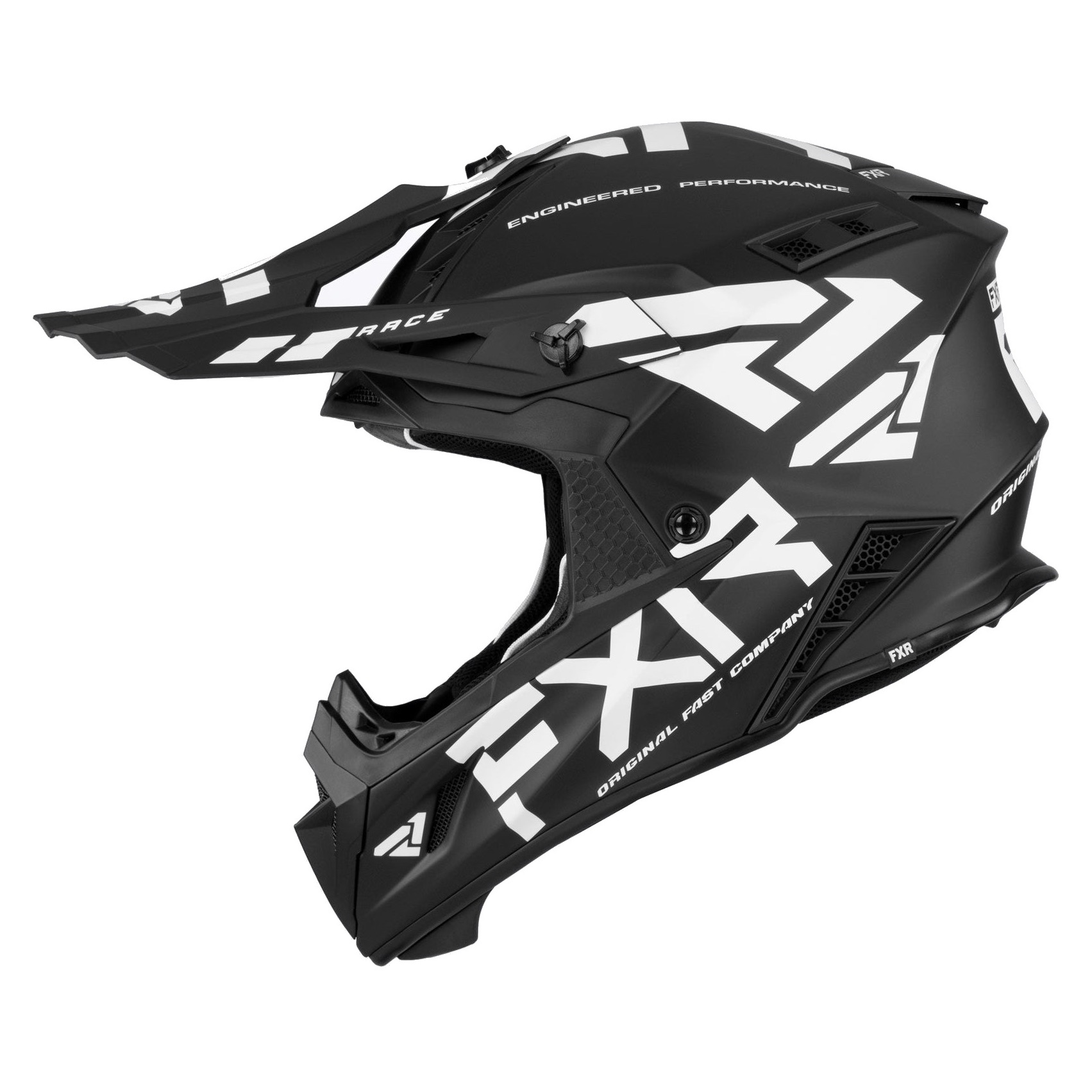 Шлем FXR Helium Race Div, Black/White, 2022: от 49 680