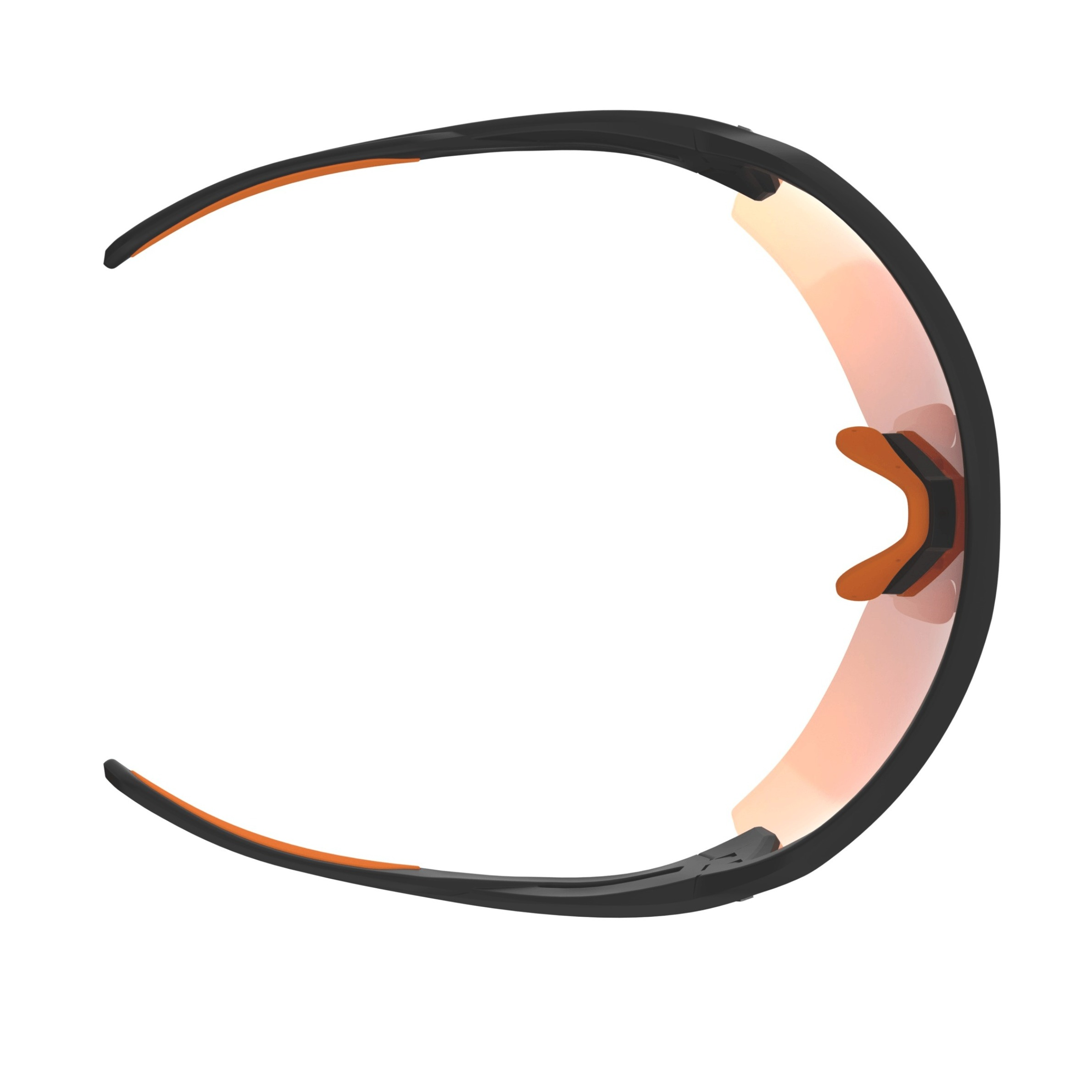 Солнцезащитные очки SCOTT Spur, Black Matt/orange Red Chrome Enhancer ...