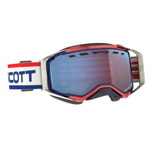 Очки SCOTT Prospect Snow Cross LS, Retro White/Blue/Light Sensitive ...