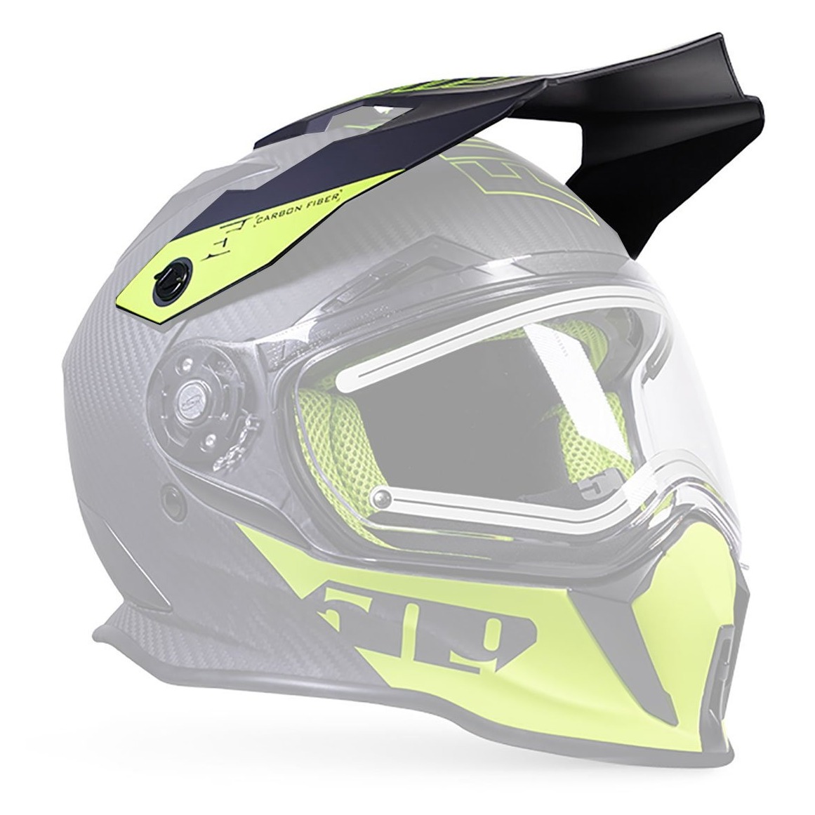 Козырек для шлема 509 Delta R3 Carbon, Hi-Vis, 2020